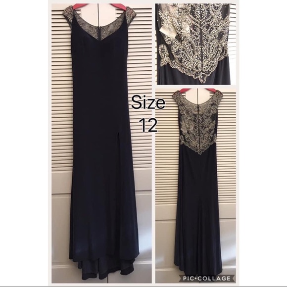 Alyce Paris | Dresses | Alyce Paris Grey Evening Gown | Poshmark